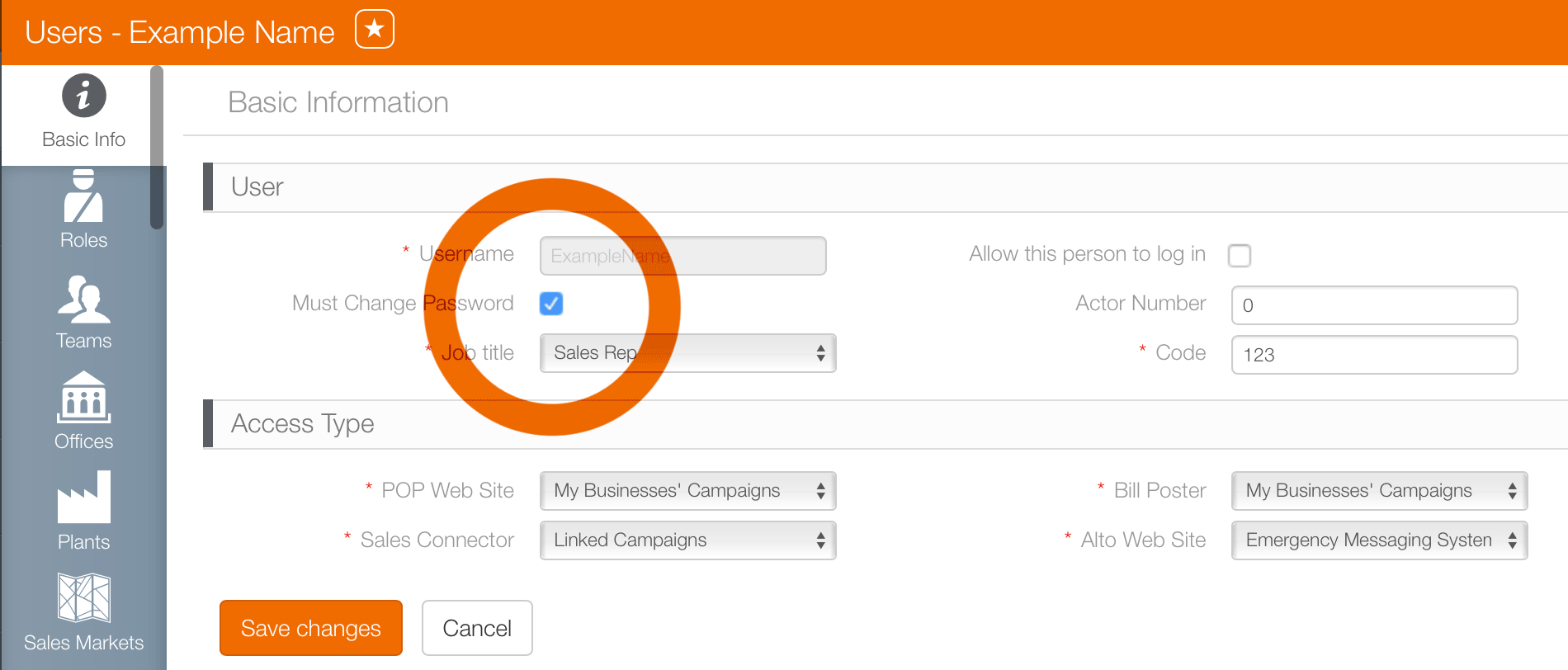 Force Password Change